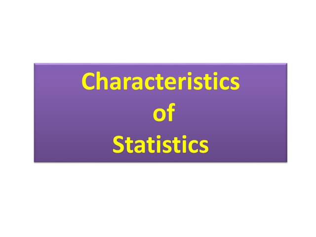 Branches of statistics | PPTX
