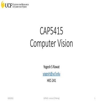 Lecture 3 Filtering Part I Pdf
