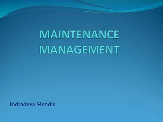 Facility Management | PDF