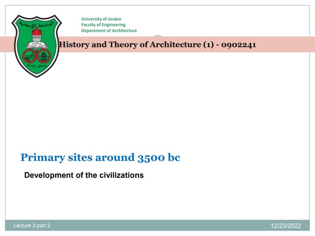 History of architecture 1 - Lecture-1.ppt
