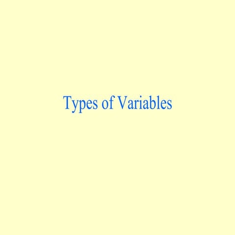 Lecture-3 Types of Variables.pdf........ | PPT