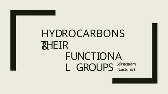 Functional groups | PPT