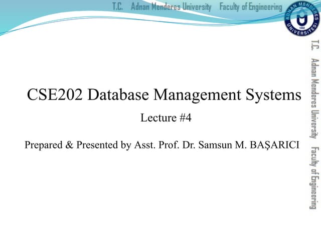 lecture-4-Data Base Mangement System and its types | PPT lecture-4-Data Base Mangement System and its types | PPT