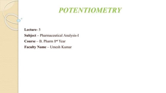 Lecture - 18 Bromometry.pptx | Chemistry | Science