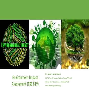 Environmental Impacts Assessment (EIA) for MS | PPTX