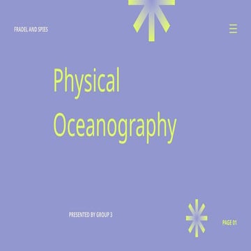 Comprehensive Overview of Physical Oceanography: Pressure, Temperature ...