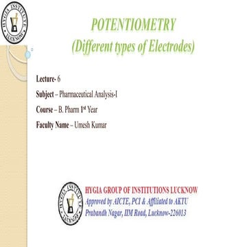 Lecture - 6 Potentiometry.pptx