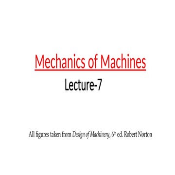Mechanics of machines animated slides with proper videos and working ...