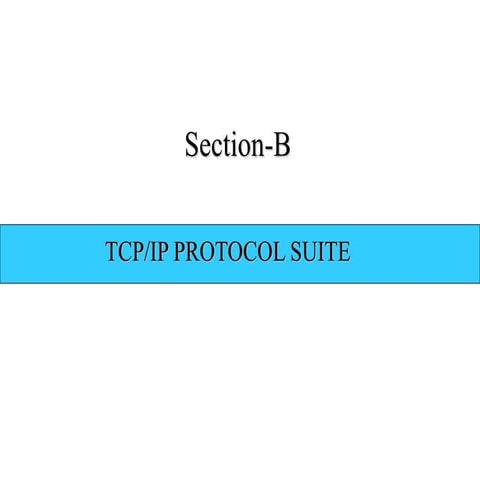 tcp ip protocols | PPT