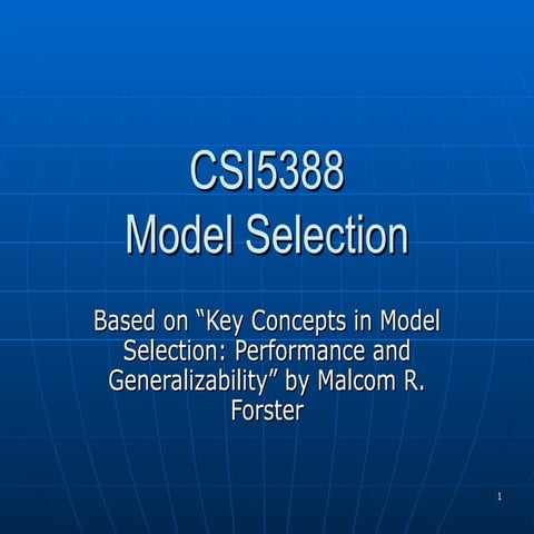 Lecture-9-Model-Selection for Stat analysis | PPT