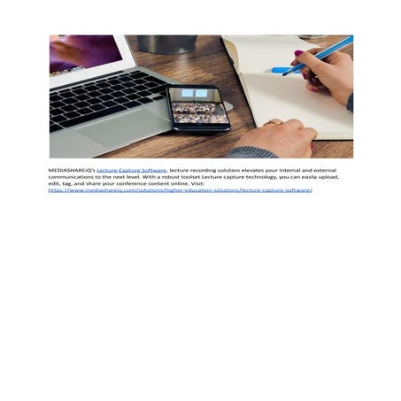 Lecture Capture Software | PDF