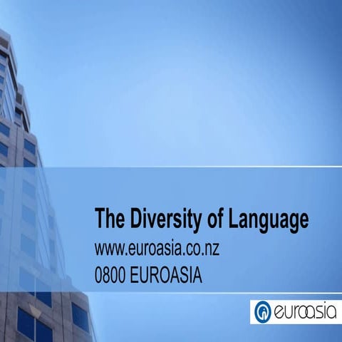 The diversity of language | PPT