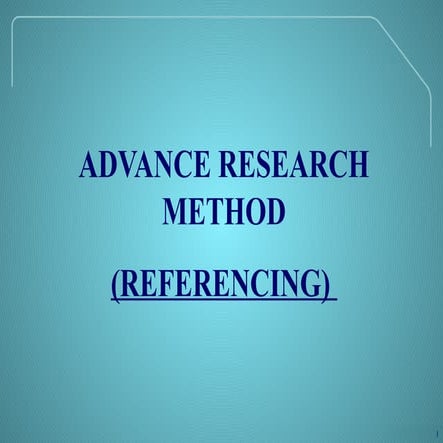 Lecture - III - referencing.Data Science.pptx