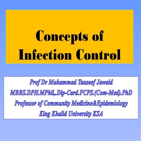 INFECTION CONTROL PROGRAMME IN HEALTH CARE FACCILITY | PPT | Infectious ...