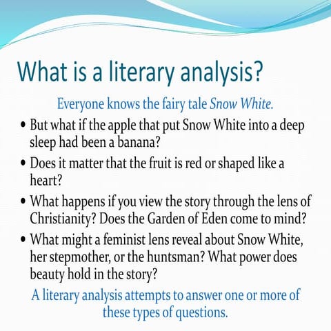 Literary Analysis | PPTX