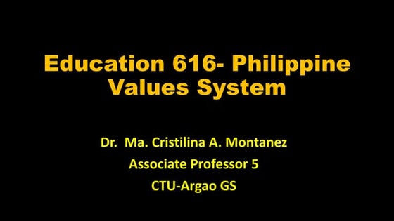 Filipino core values | PPT
