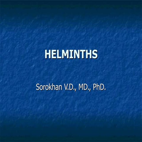 Lecture nematodes | PPT