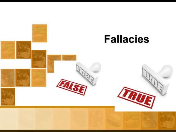Chapter 5 fallacies | PPTX