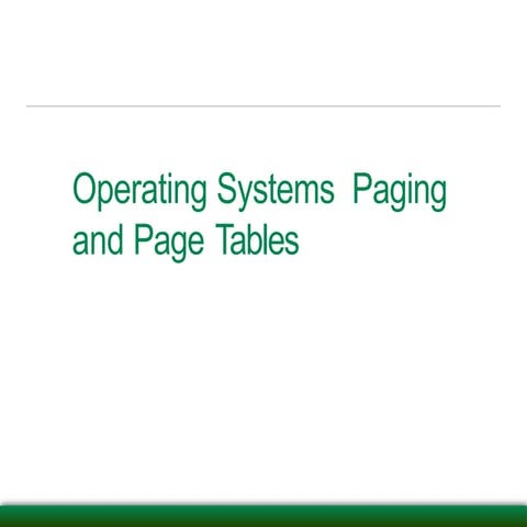 lecture slide Paging and Page Table.pptx