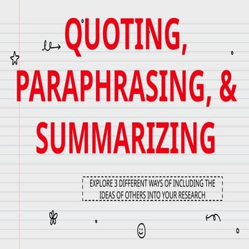 Lecture-Quoting-Paraphrasing-and-Summarizing.potx