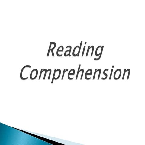 Lecture reading comprehension1 | PPT