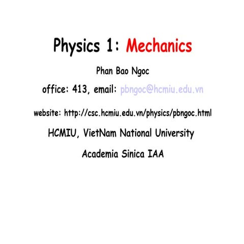 Lecture01_Physics1 | PPT