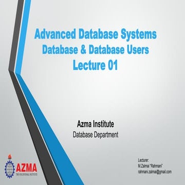 Database And Database Users Pdf Databases Computer Software And 3734