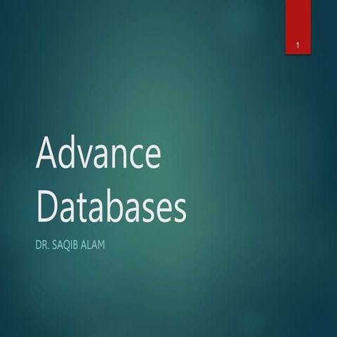 What Is Advance Dbms Introduction To Adbms Pptx Databases Computer Software And Applications