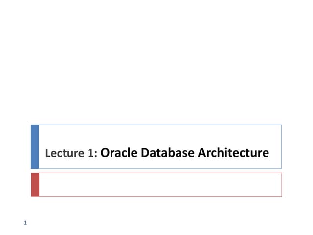 Lecture About Oracle And Defination Pptx