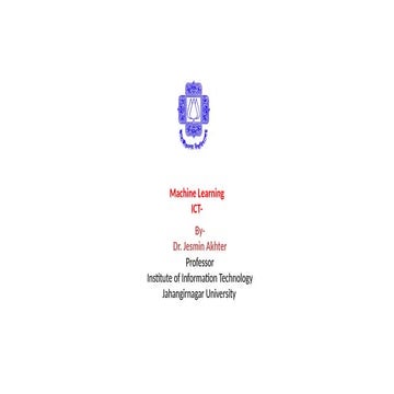 Lecture _01 of Advanced Machine Learning. | PPTX