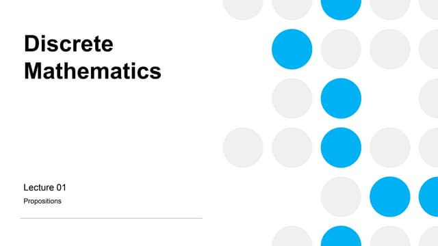 Lecture 01 Discrete Mathematics Pptx Programming Languages Computing