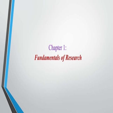 Fundamentals of Research | PPTX