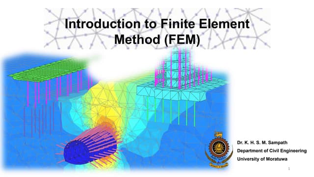 INTRODUCTION TO FINITE ELEMENT ANALYSIS | PPTX