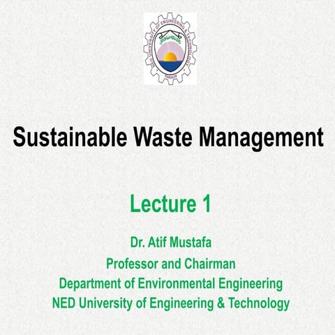 Sustainability Engineering Waste management | PDF