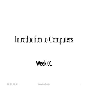 Lecture_01 Introduction to Computers.pptx