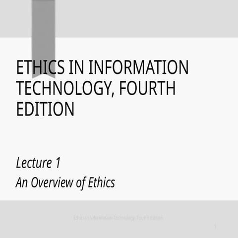 Lecture 01 introduction to Ethics imamu unvers | PPTX