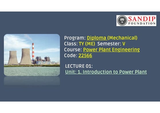 Lecture 08_PPE_Unit 3: Steam and Gas Power Plants | PPT