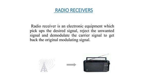 Receivers in Analog Communication Systems | PPT