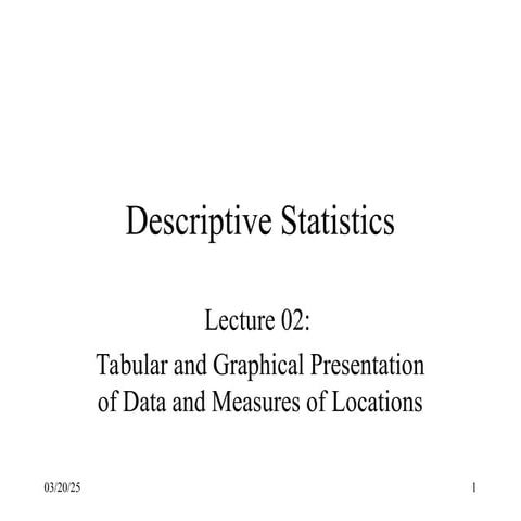 Tabular and Graphical Representations in healthcare | PPT