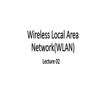 Wlan architecture | PPTX