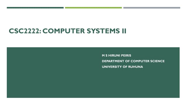 Computer system bus | PPTX