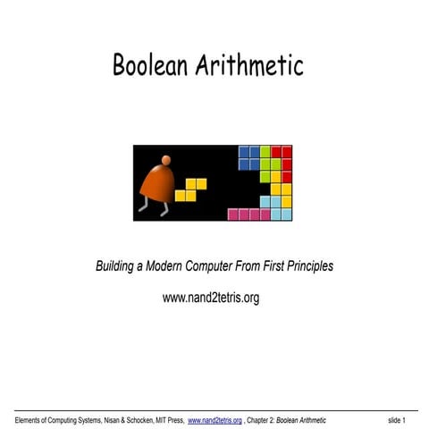 Lecture 02 Boolean Arithmeticppt 2779
