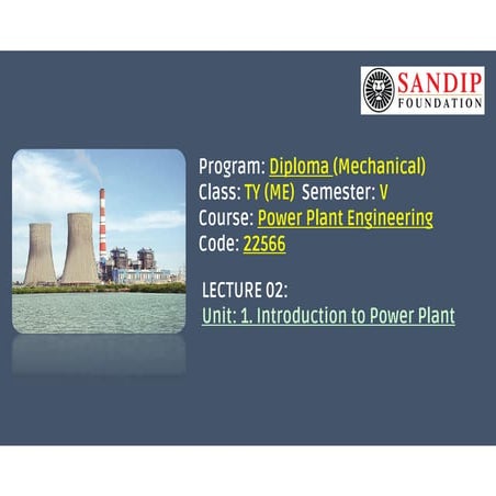 Lecture 02_PPE_unit 1_Introduction to Power Plant Engineering | PDF