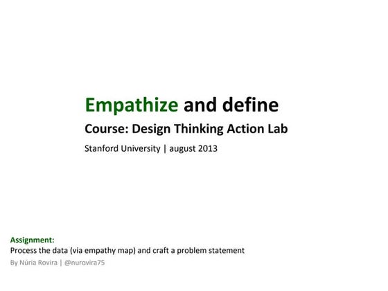 Empathize and define | PPT