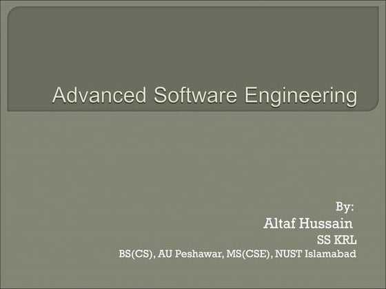 Behavioral Model presentation for software engineering | PPTX