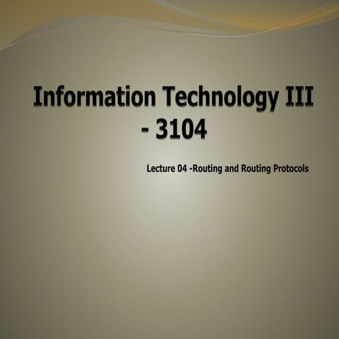 Lecture 04 Networking Ppt