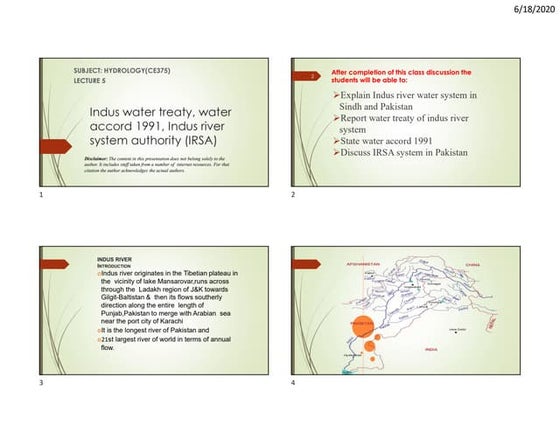 Canal System of Pakistan | PPT