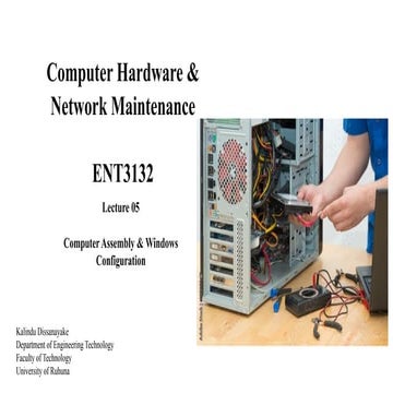 Computer Hardware & Network Maintenances | PPTX