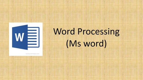 MS word worksheet for class 4th | PDF