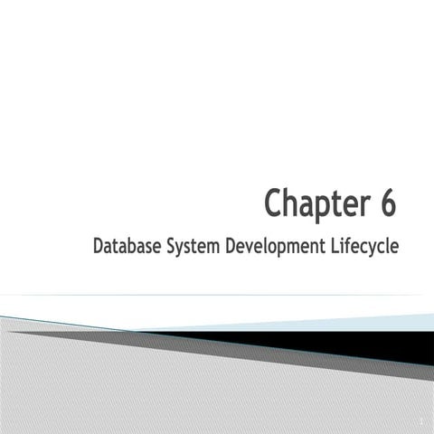 DSDL : Database System Development Lifecycle | PPTX
